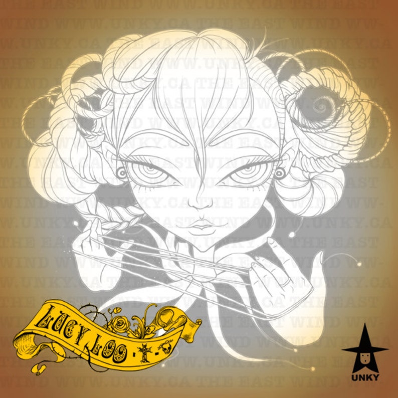 Digital Stamp Lucy Loo 'clown' 300dpi Jpeg/png Files | Etsy