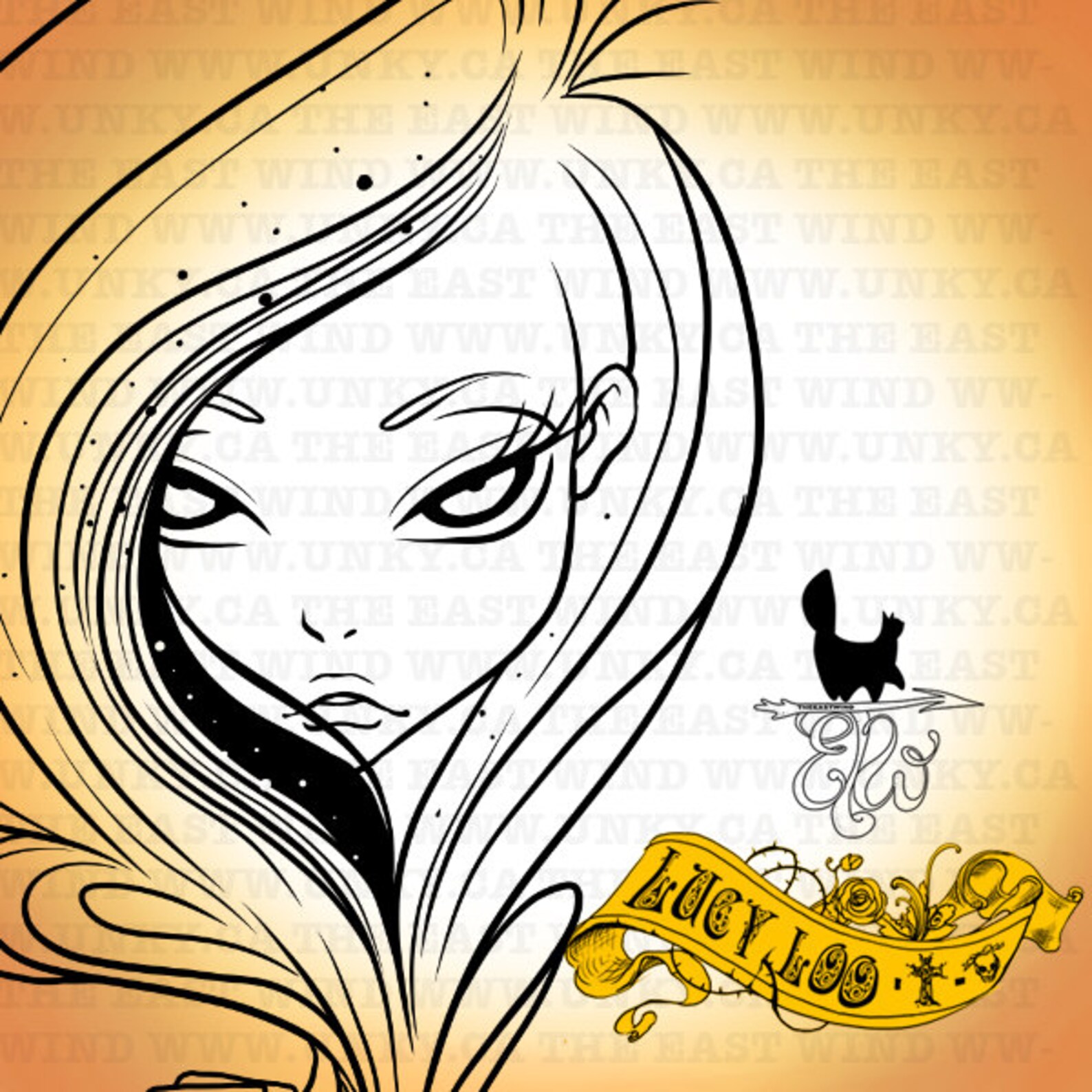 Digital Stamp- Lucy Loo 'hair' - 300dpi JPEG/ PNG -MAC0212 - Etsy