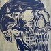 Golden Skull | Linocut, Block-print | Original Artwork | Great for ...