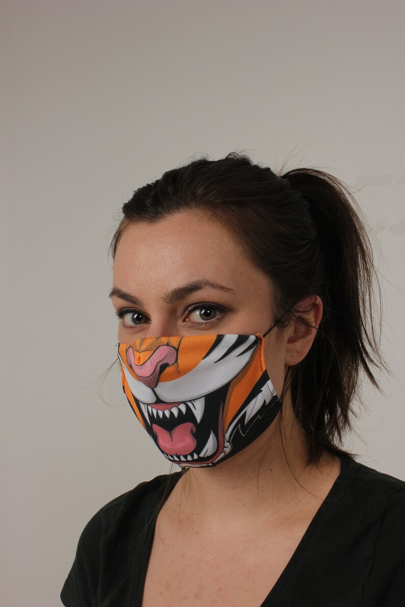 Fun Tiger Face Mask/ Face Guard Unisex - Etsy