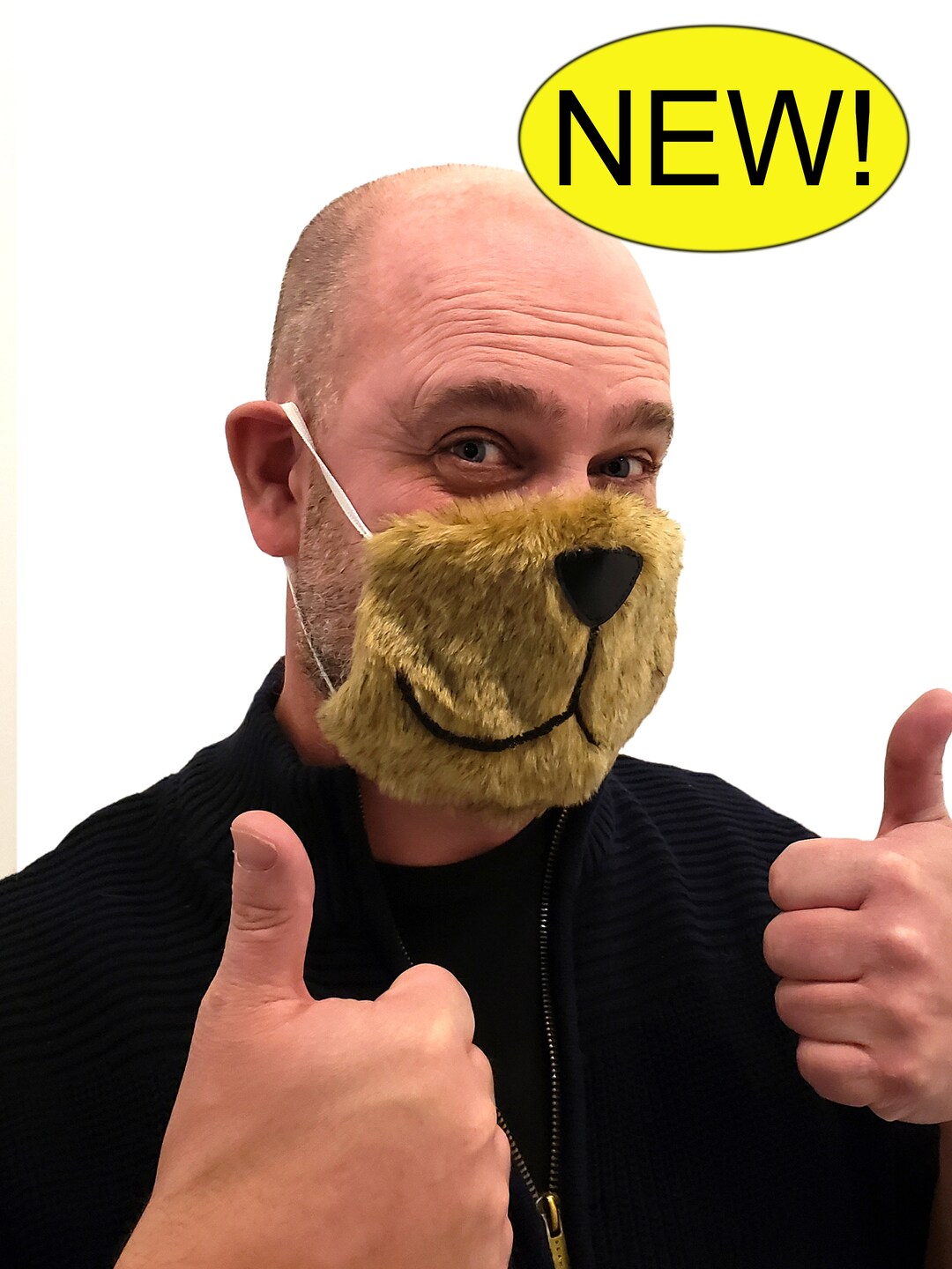 Fun Teddy Bear Mask/ Face Guard - Etsy