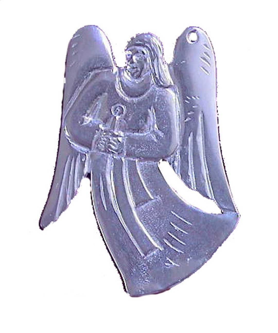 Sterling Silver Angel Christmas Ornament - Etsy
