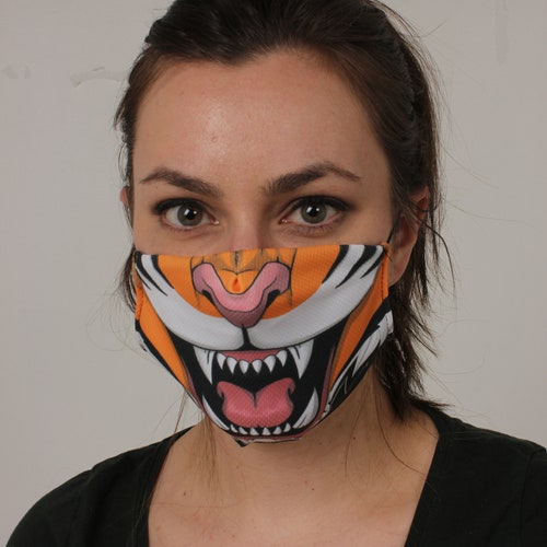 Fun Tiger Face Mask/ Face Guard Unisex | Etsy
