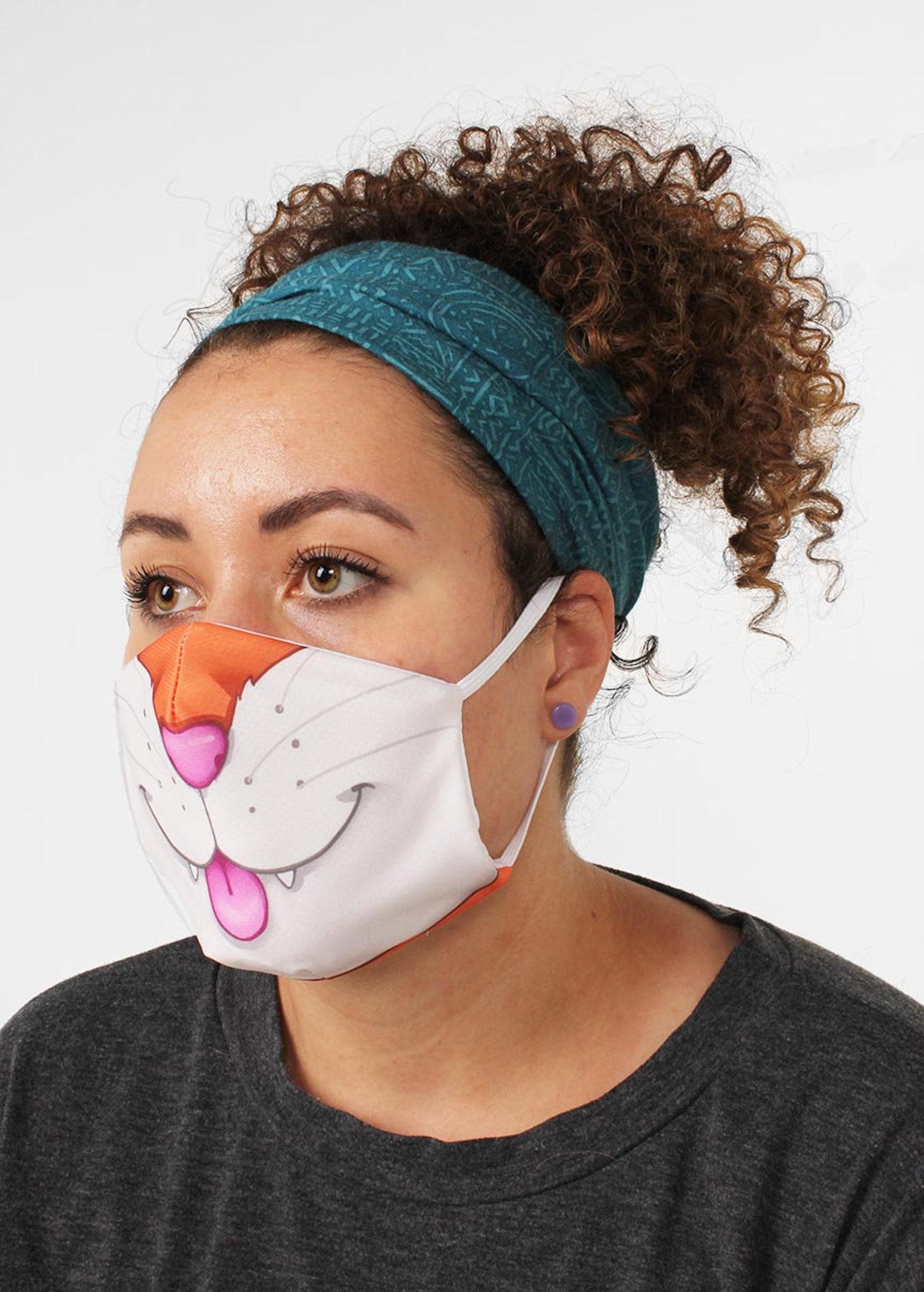 Fun Kitty Cat Face Mask/ Face Guard Unisex - Etsy