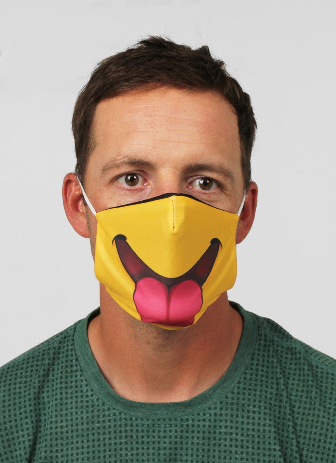Fun Smiley Tongue Face Mask/ Face Guard Unisex - Etsy
