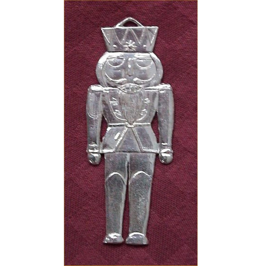 Sterling Silver Nutcracker Pendant / Ornament - Etsy