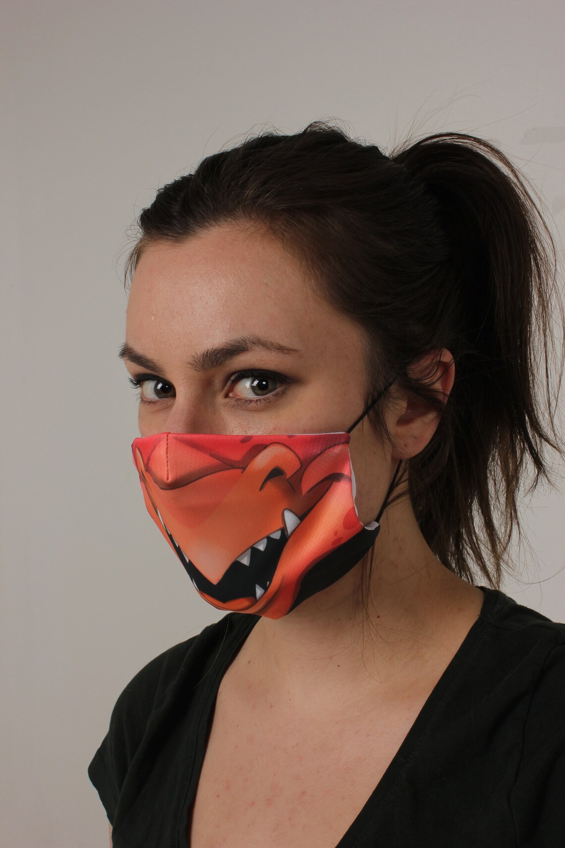 Fun Orange Dragon Face Mask/ Face Guard | Etsy