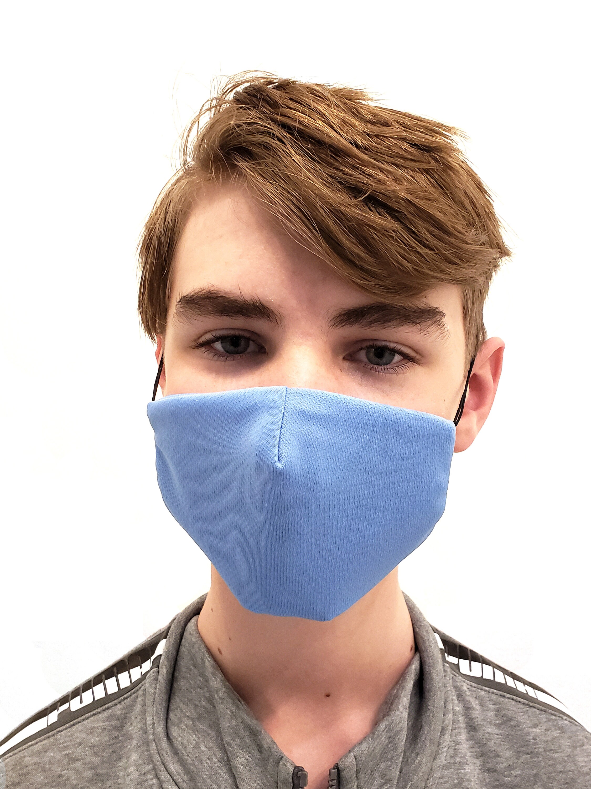 Blue Face Mask/ Face Guard With Filter Pocket - Etsy