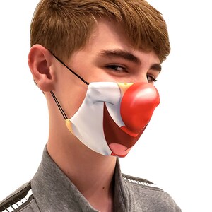 Fun Clown Face Mask/ Face Guard - Etsy