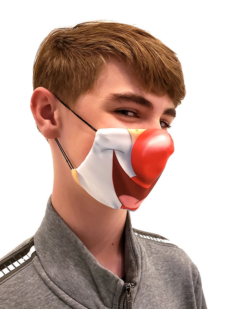 Fun Clown Face Mask/ Face Guard | Etsy
