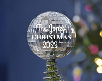 Disco Ball Christmas Tree Topper - Etsy