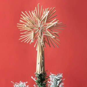 Wheat Straw Star Tree Topper Stunning Design-fits All Trees - Etsy