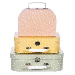 Personalized Pastel Suitcase Set: Decorative Storage Cases - Etsy