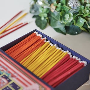 Giant Luxury Christmas Matchbox -giant Hand Drawn Matchbox- Hand Dipped ...