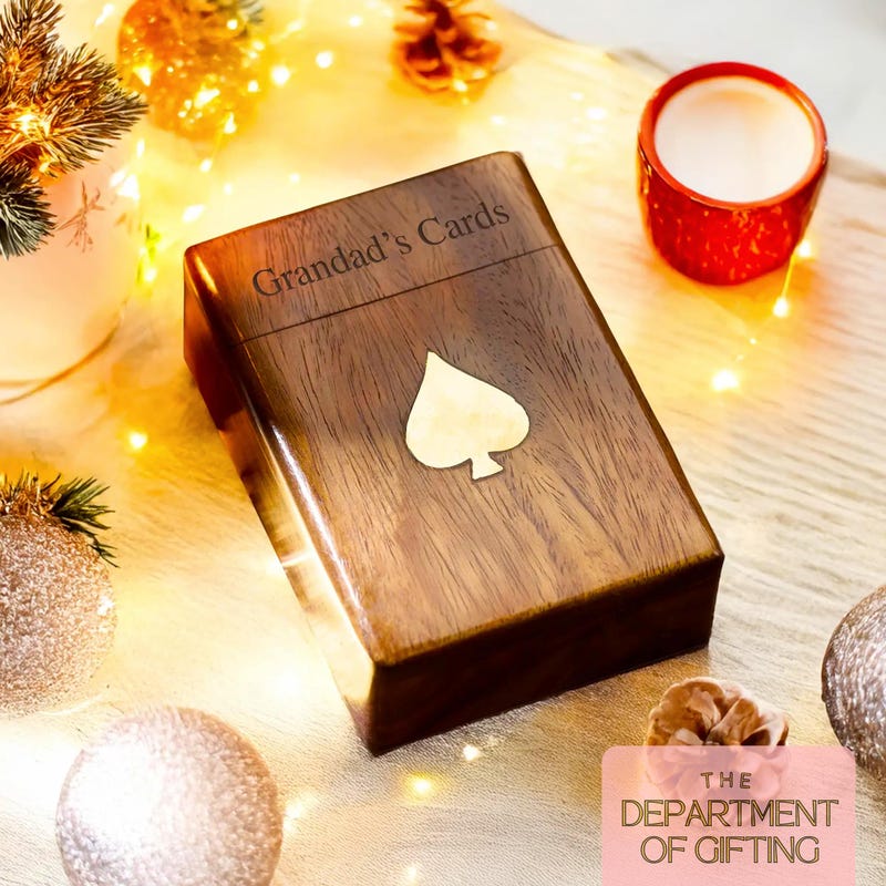 Wooden Card Game Boxes - Etsy UK