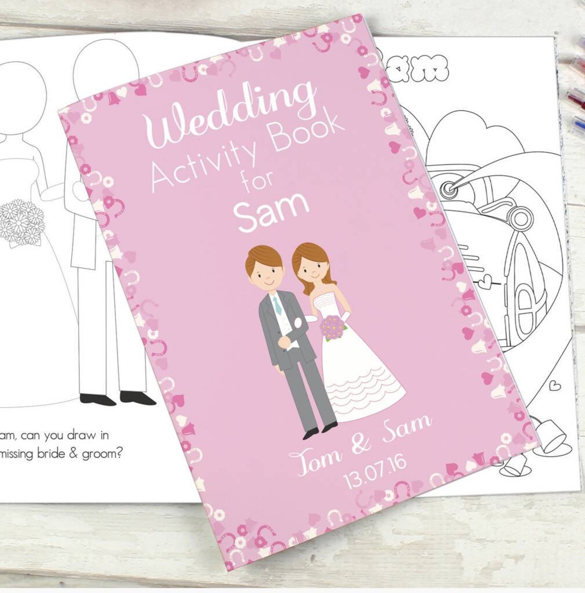 Personalized Wedding Activity Book - A4 Printed Gift - Etsy
