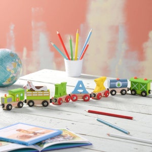 Farm Alphabet Trainpersonalised Letter Trainwooden Toy - Etsy Australia
