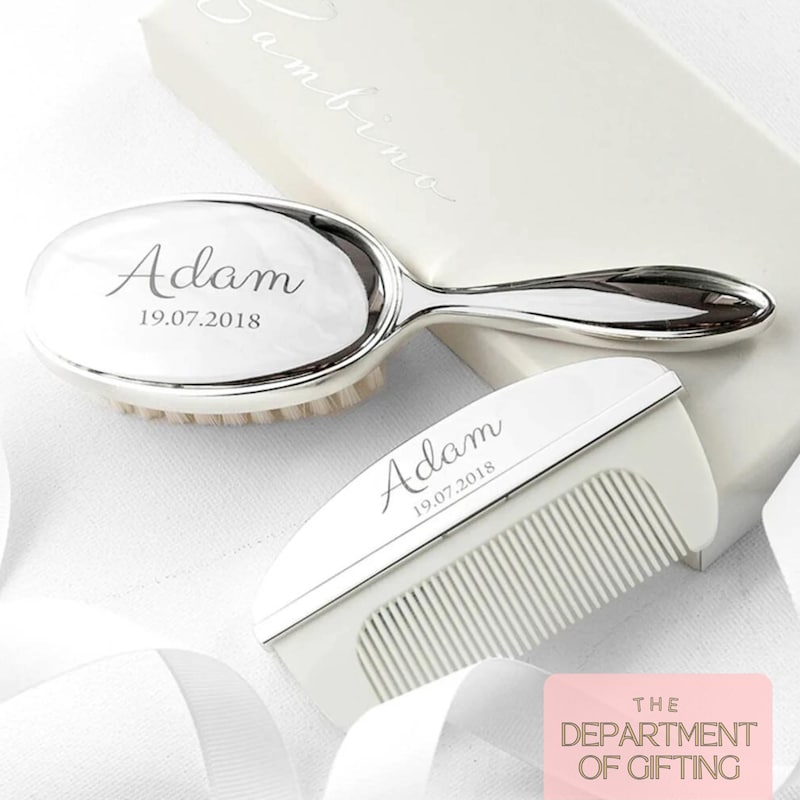 Vintage Baby Comb and Brush - Etsy