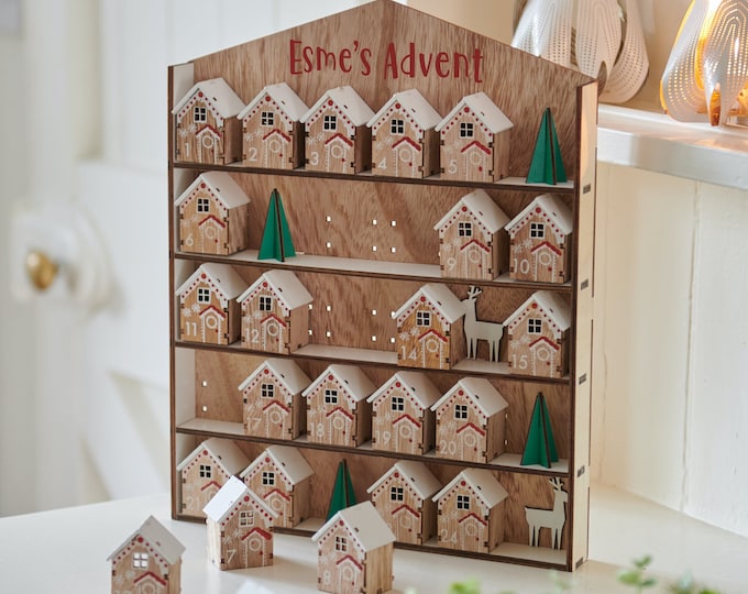 Personalised House Advent Calendar- Advent- Christmas-personalised ...