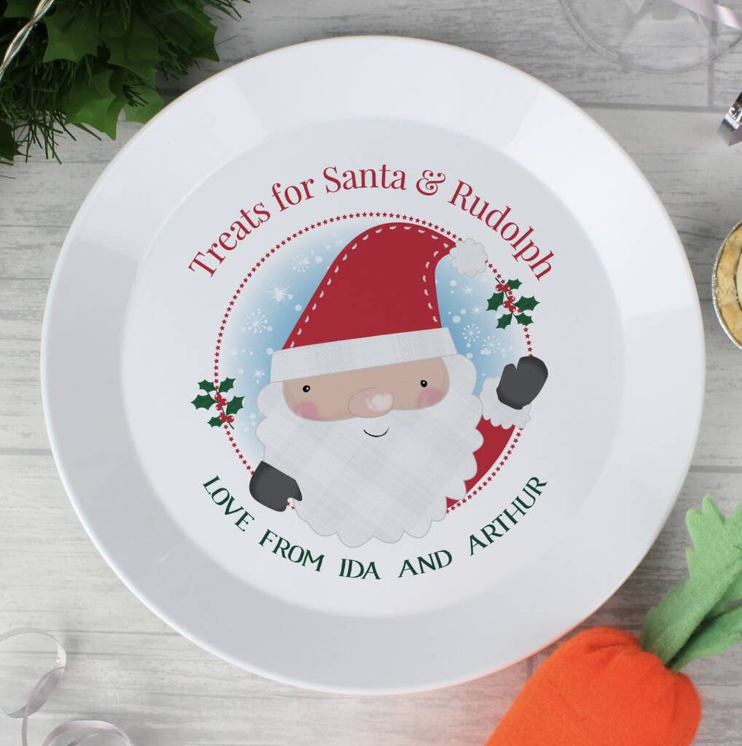 Personalised Christmas Plate -christmas Dinnerware- First Plate ...