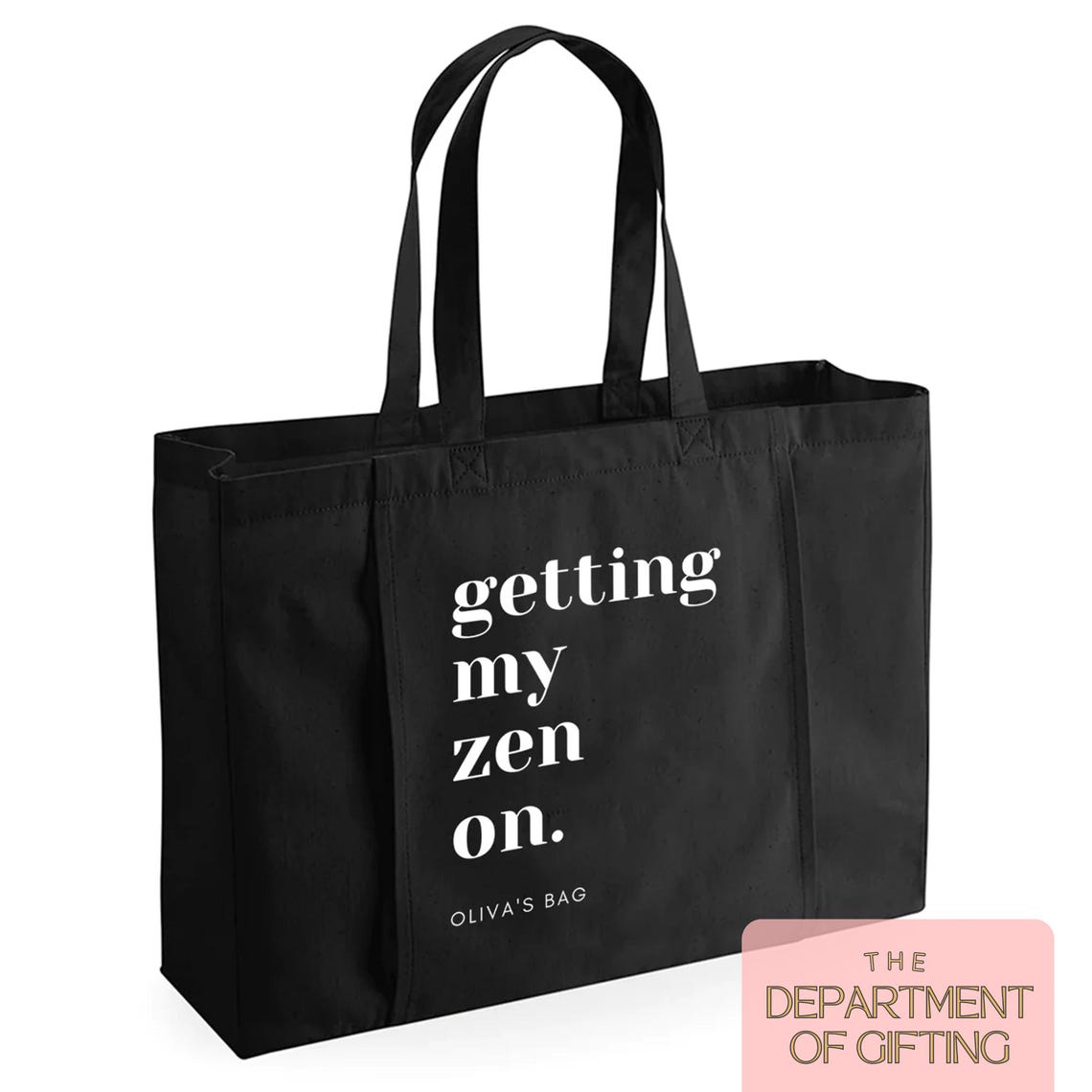 Personalized Yoga Tote Bag: Organic Cotton Meditation Bag - Etsy