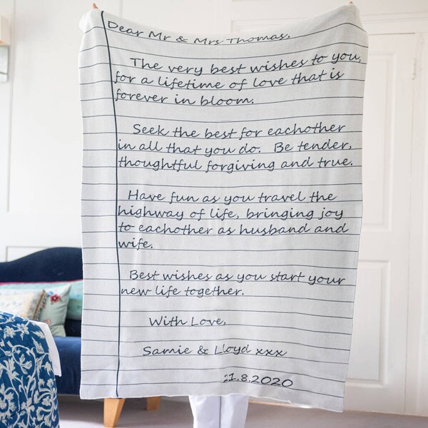 Letter Blanket - Etsy Australia
