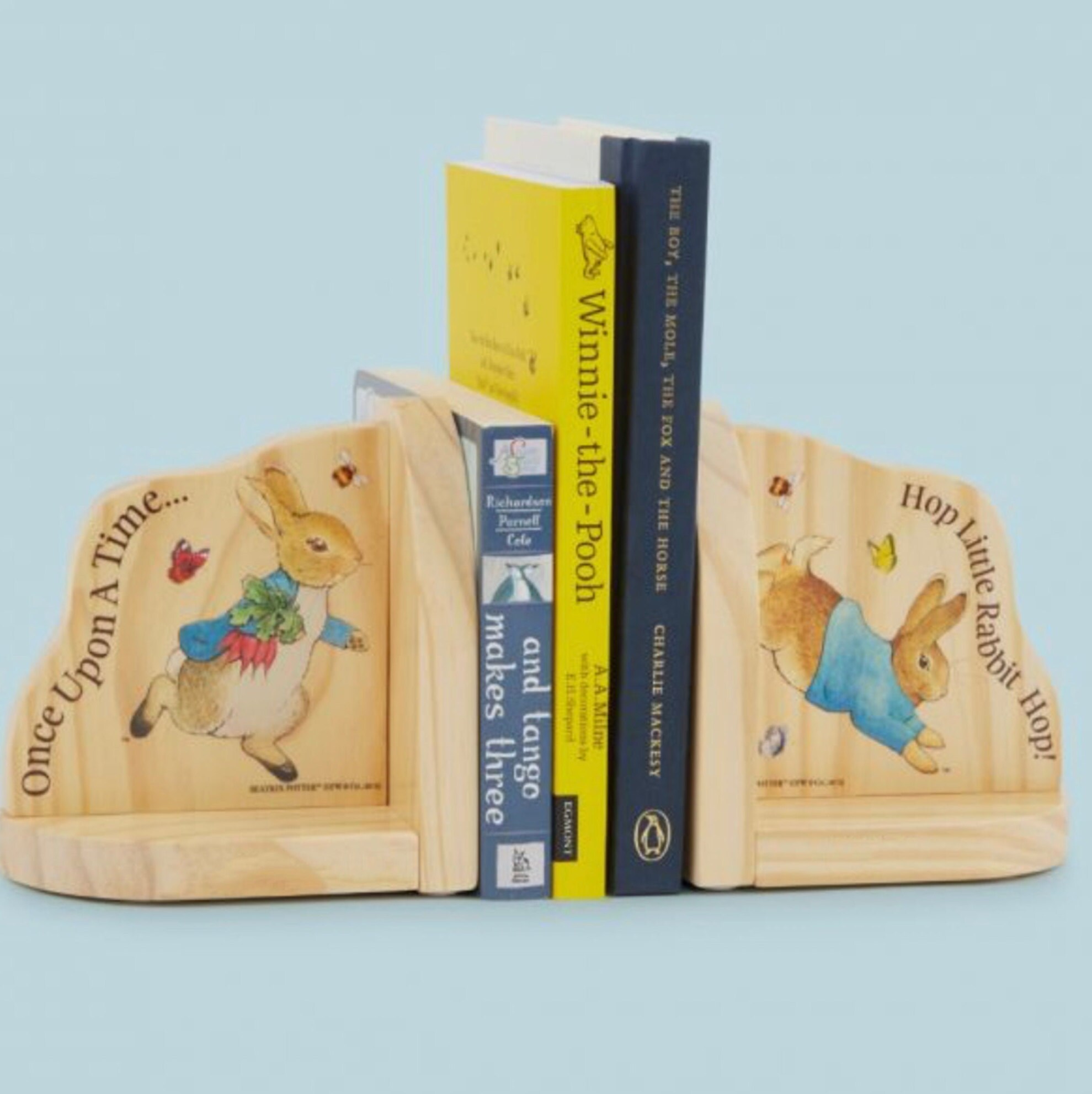 Personalised Peter Rabbit Wooden Bookends First Birthday Gift - Etsy