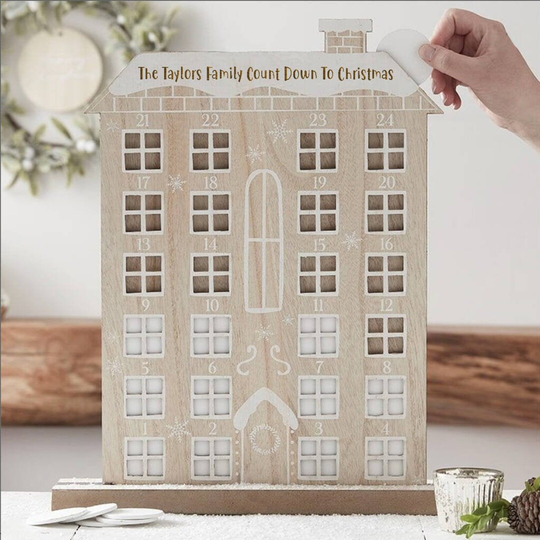 Personalised House Advent Calendar- Advent Box- Christmas-sweet Advent ...