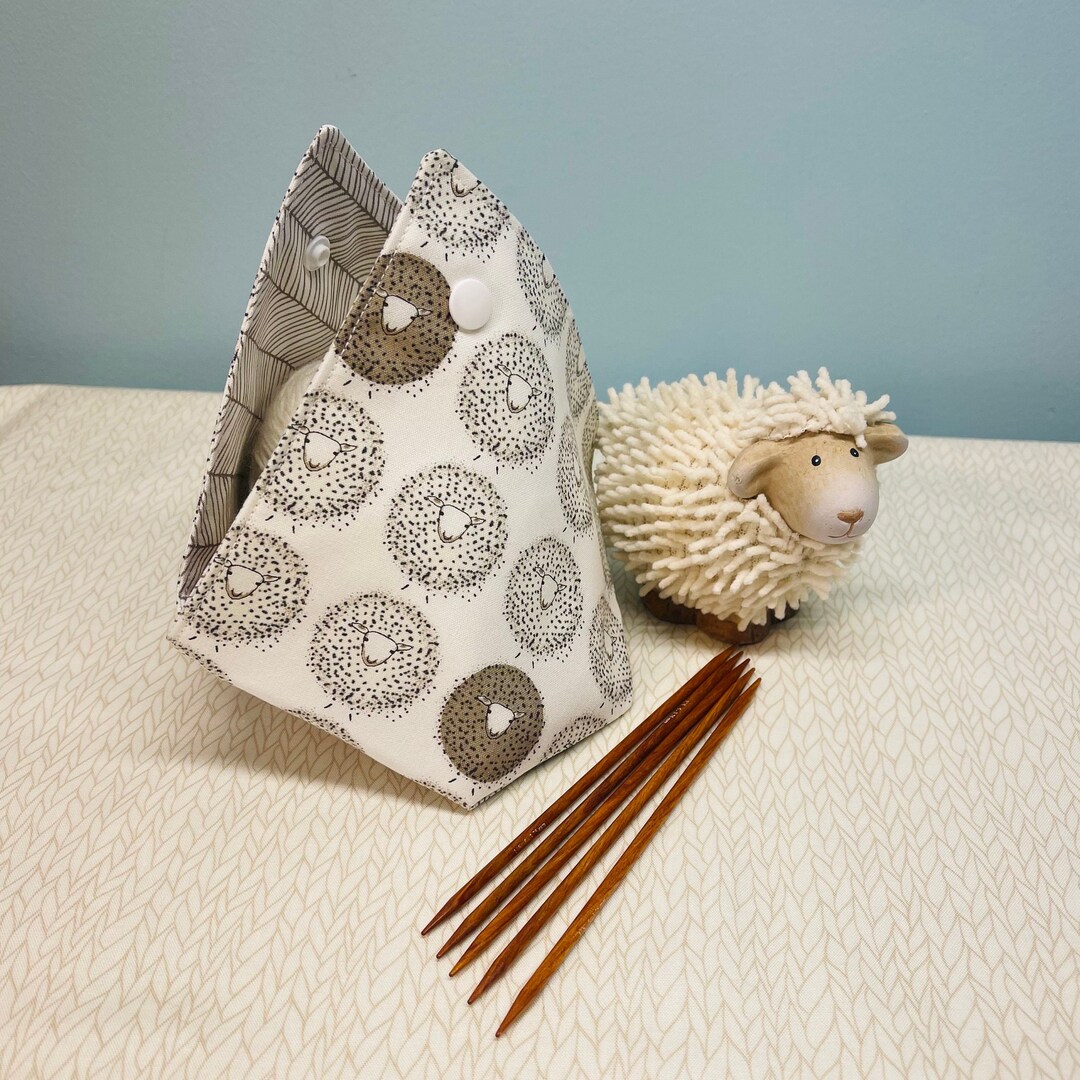 Yarn Keeper Bento Style Fabric Yarn Bowl Darling Little Dickens Print ...