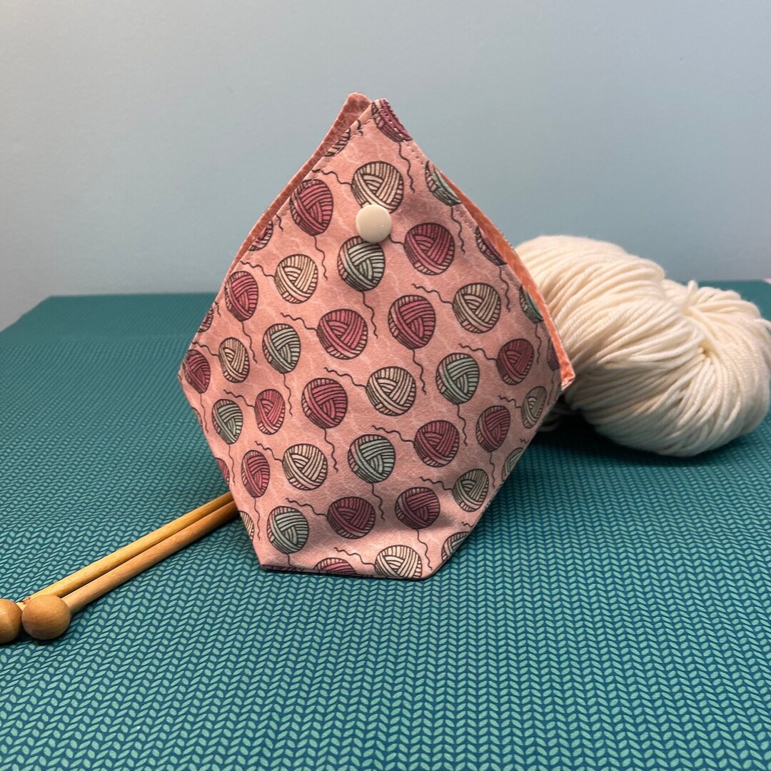 Yarn Keeper - Bento Style Fabric Yarn Bowl - Yarn Print - Etsy