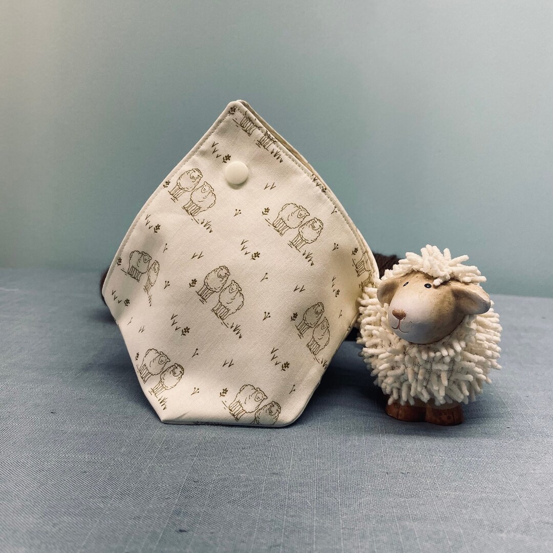 Yarn Keeper Bento Style Fabric Yarn Bowl Sheep Print - Etsy