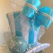 Blue and Silver Top Hat Tree Topper Tree Topper Top Hat - Etsy