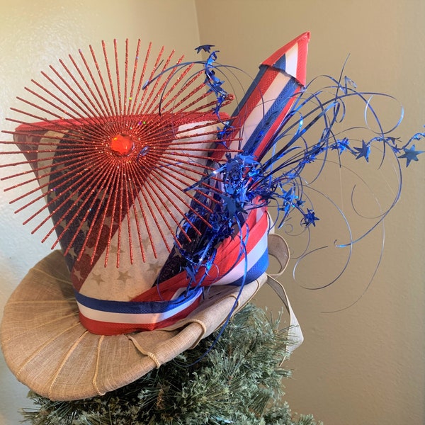 Patriotic Top Hat - Etsy