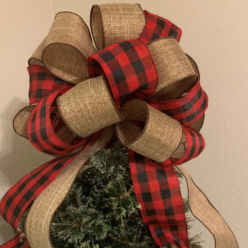 Tree Topper Bow - Etsy