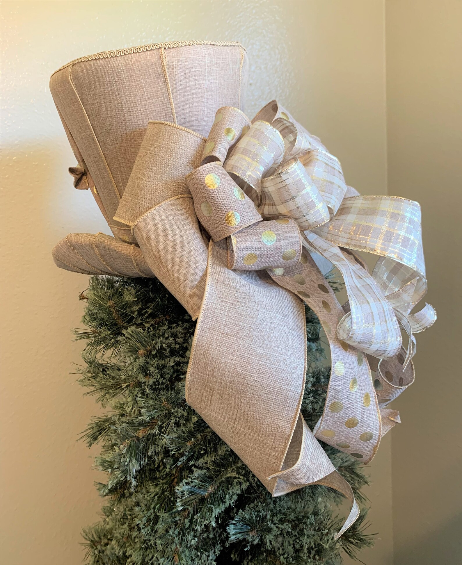 Brown Tree Topper Rustic Tree Topper Top Hat Christmas Tree - Etsy