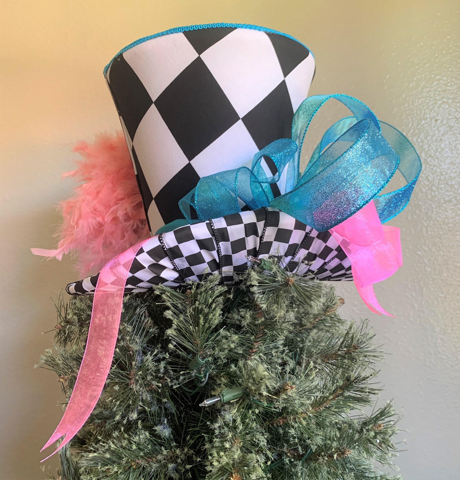 Christmas Tree Topper Top Hat Top Hat Centerpiece Alice in - Etsy