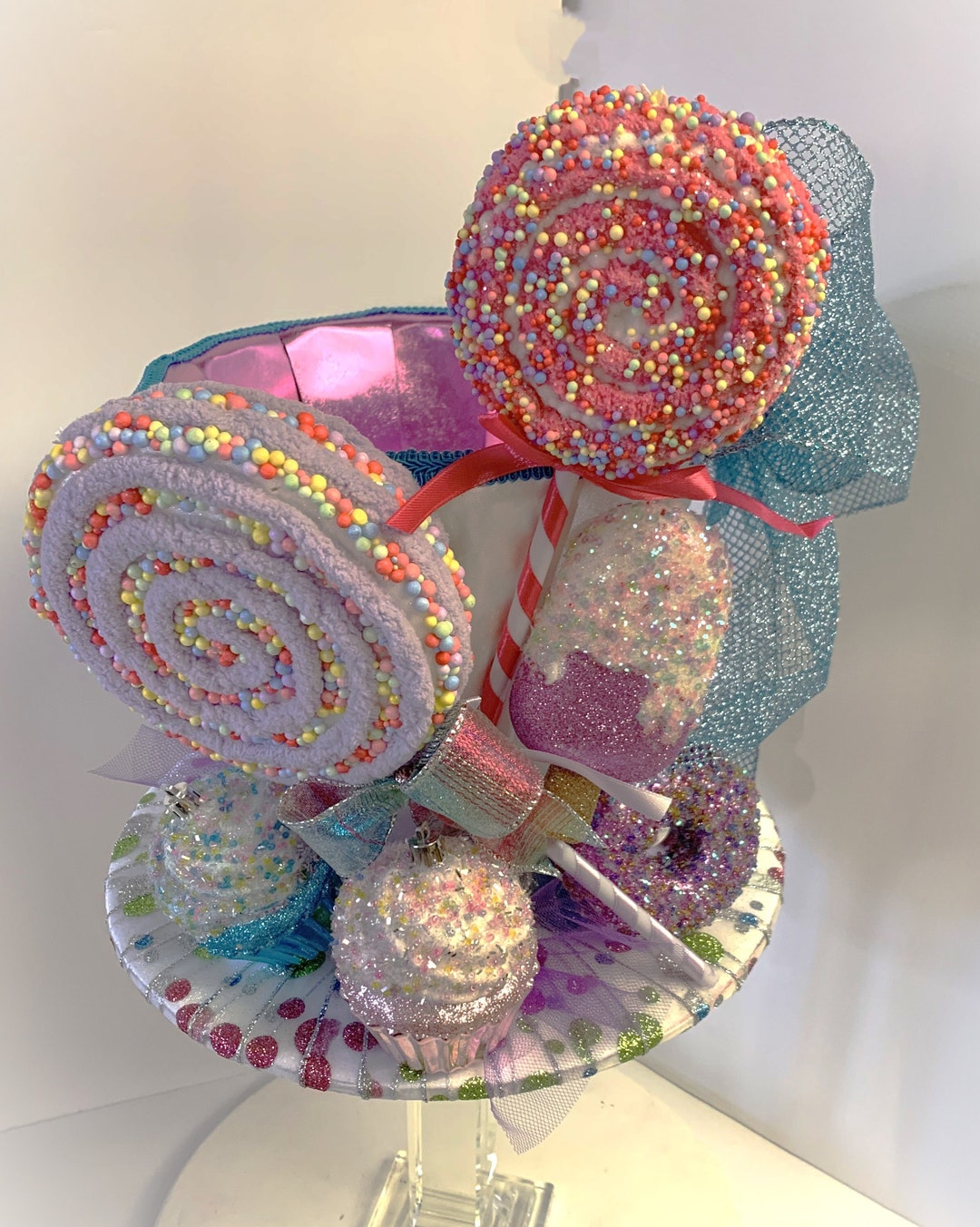 Candyland Tree Topper Top Hat, Candyland Top Hat Tree Topper, Birthday ...