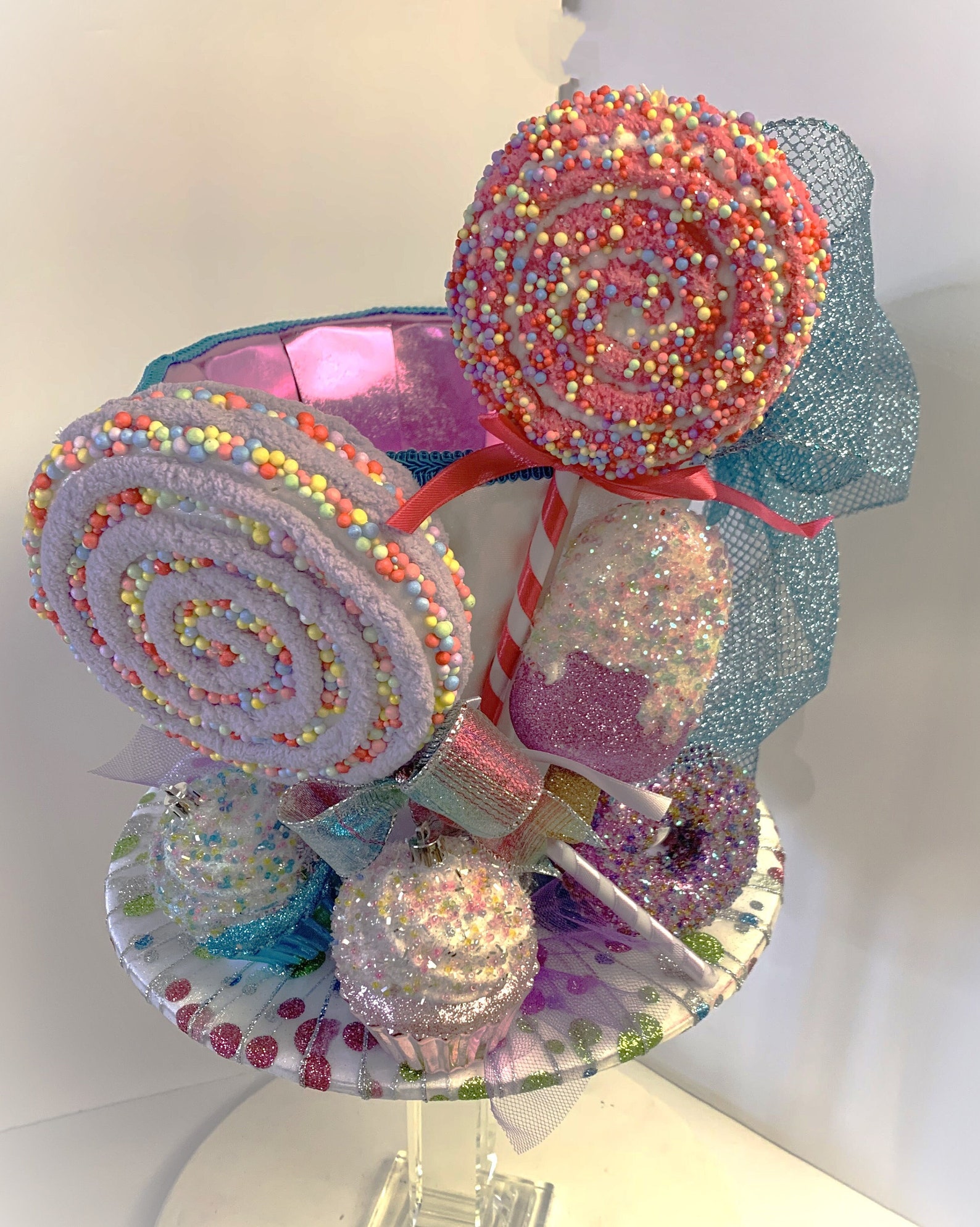 Candyland Tree Topper Top Hat, Candyland Top Hat Tree Topper, Birthday ...