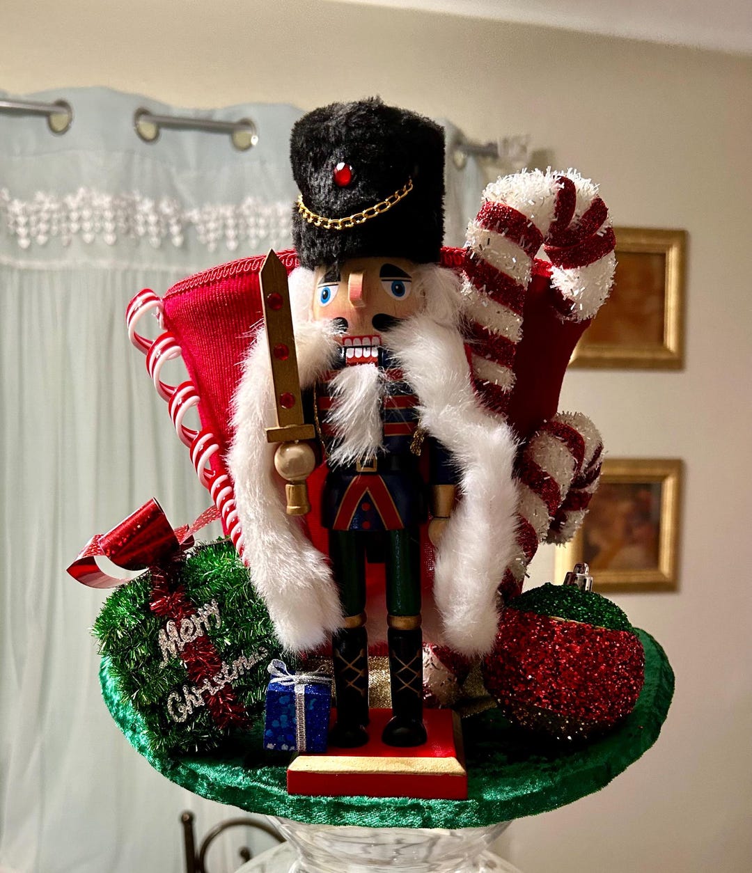Nutcracker Tree Topper, Nutcracker Top Hat, Nutcracker Centerpiece, Christmas Tree Top - Etsy