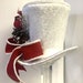 Cardinal Tree Topper, White Top Hat Tree Topper, Christmas Tree Topper ...