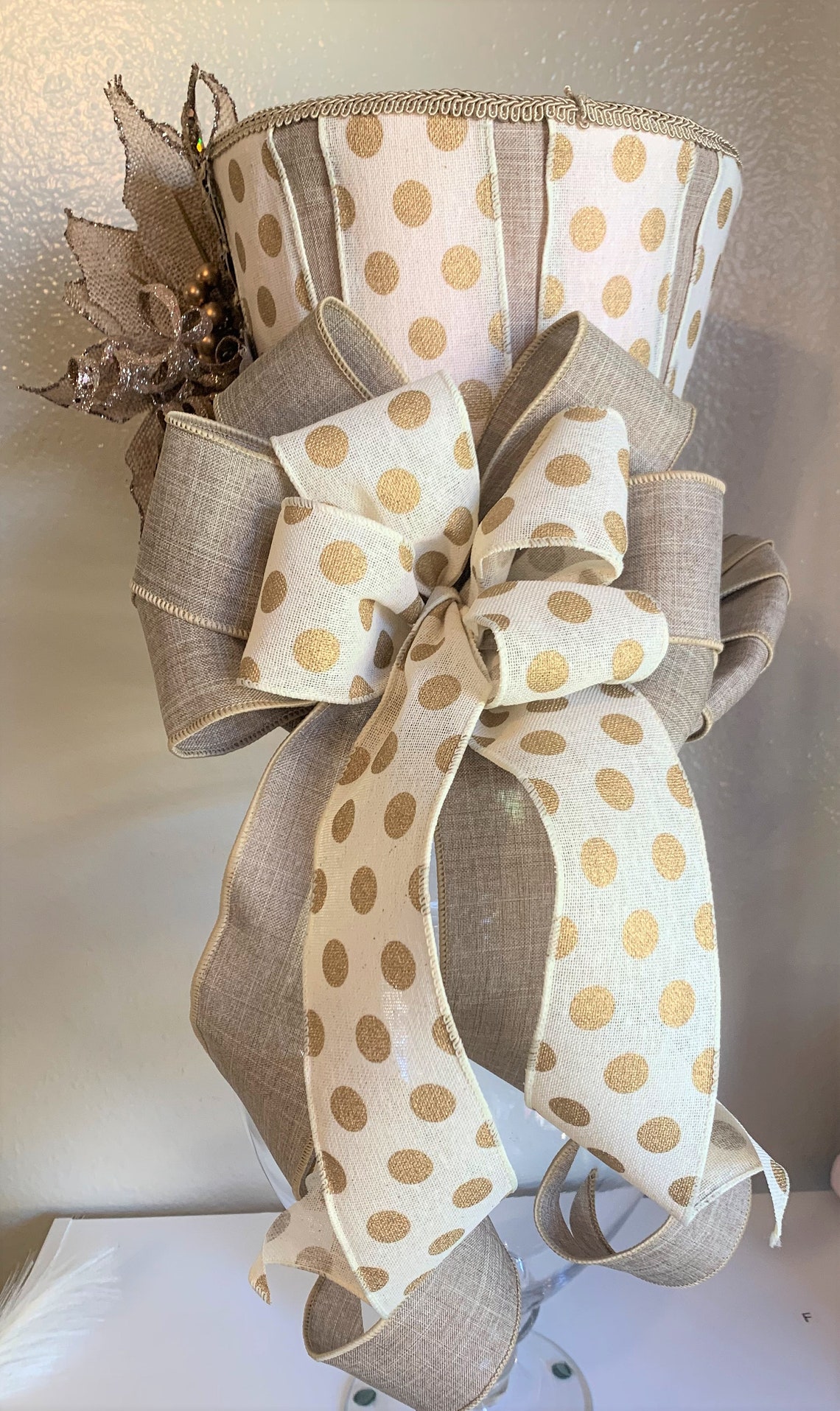 Burlap Tree Topper Rustic Tree Topper Top Hat Burlap - Etsy