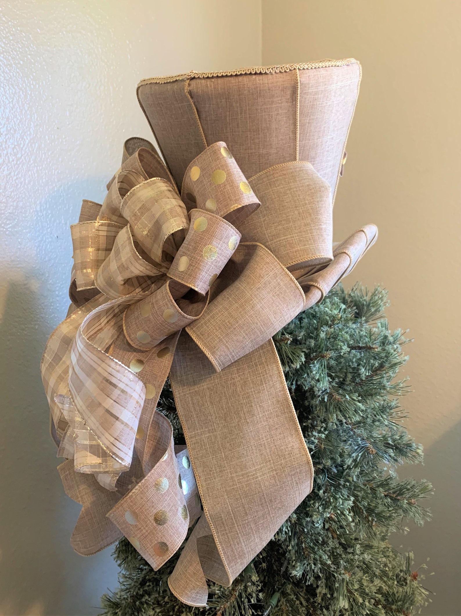 Brown Tree Topper Rustic Tree Topper Top Hat Christmas Tree - Etsy