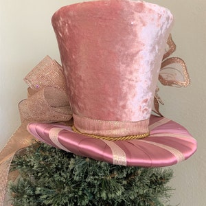 Butterfly Tree Topper Top Hat - Christmas Tree Topper Bow - Tree Topper ...