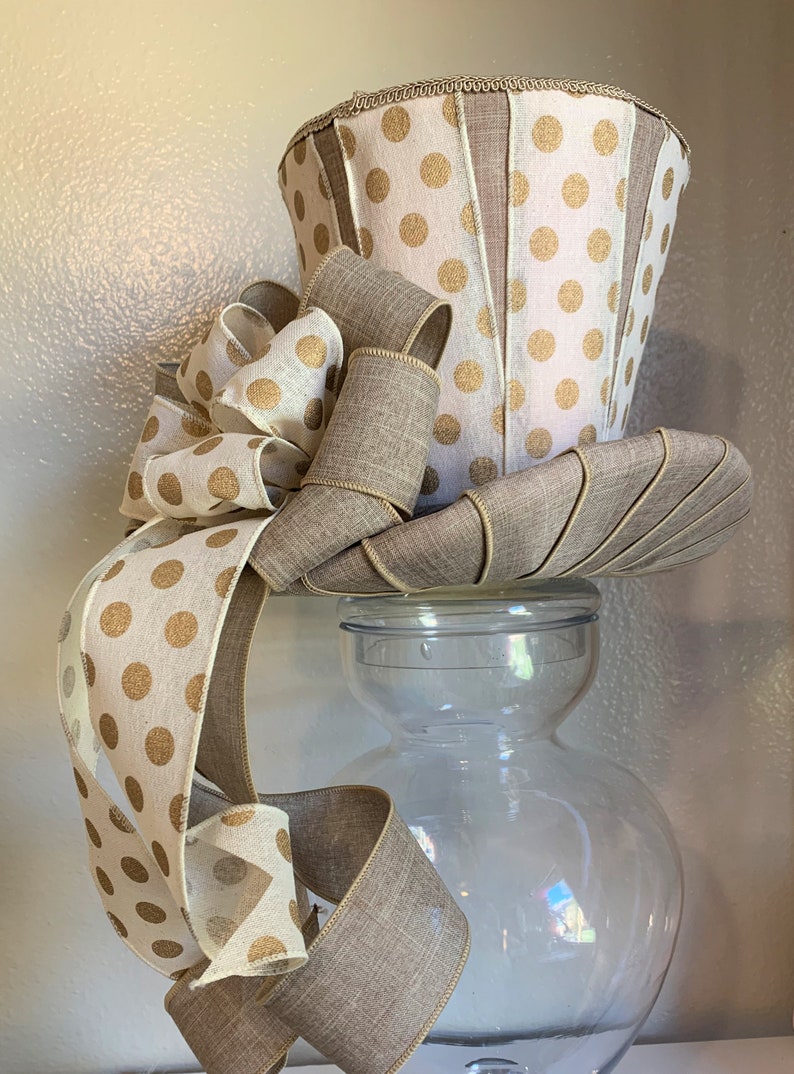 Burlap Tree Topper Rustic Tree Topper Top Hat Burlap - Etsy