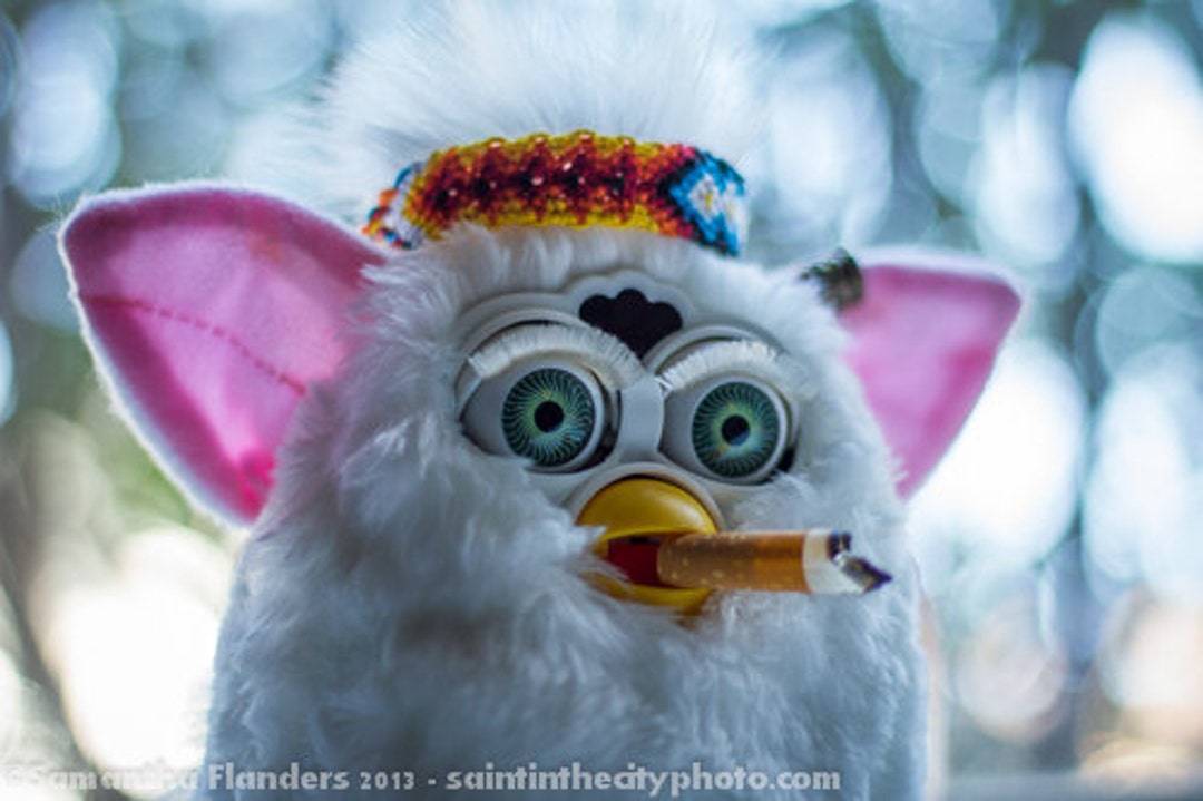 Smoking Furby Print, 90s Toy, 90s Nostalgia, 90s Art, Pop Art Toy, 90s ...