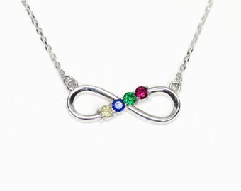 Infinity Stones Necklace - Etsy