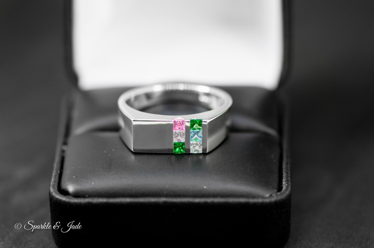 Men's Personalized Birthstone Father's Grandfather's Family Ring ...