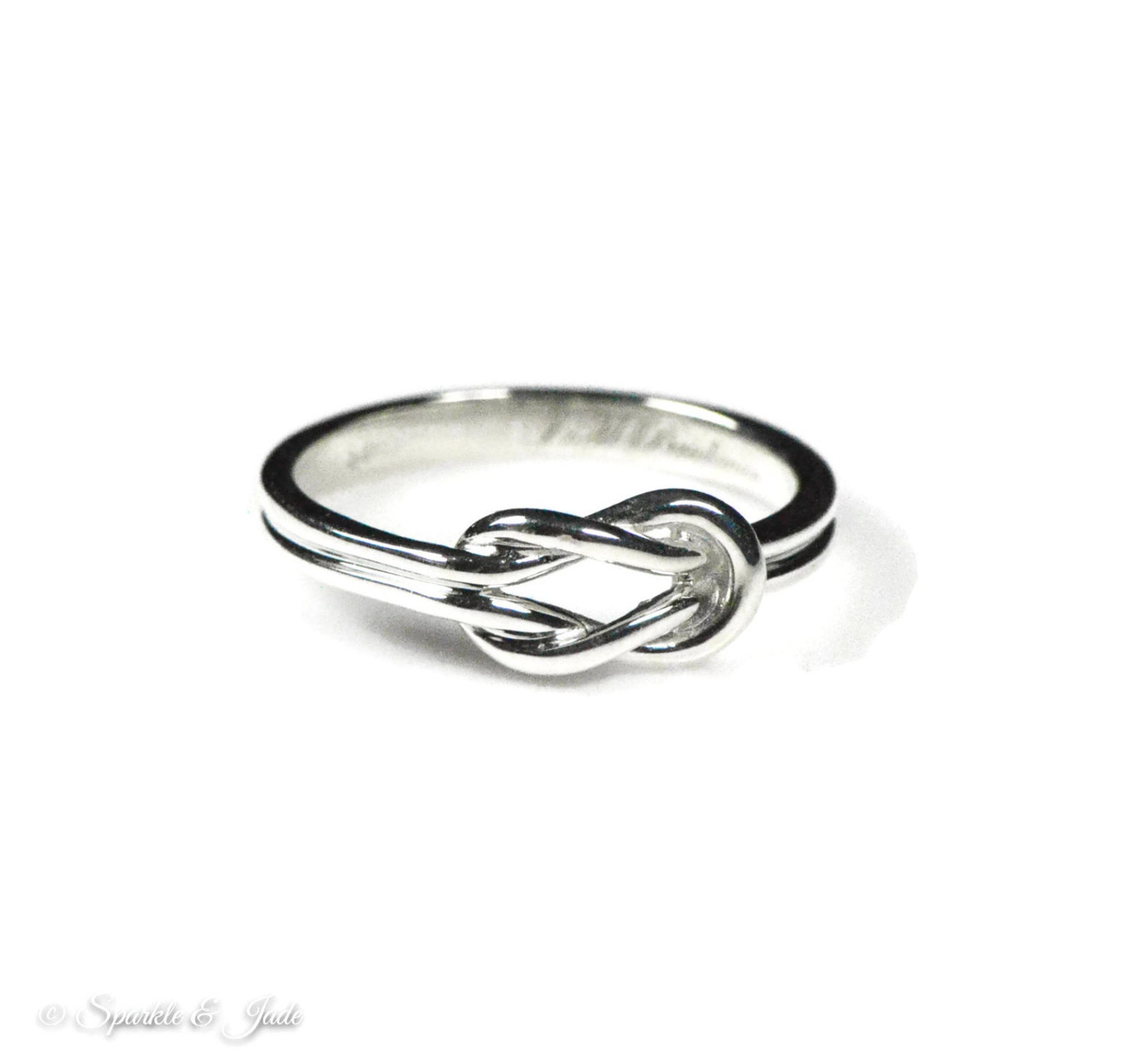 Custom Engravable Infinity Sailor Tied Love Infinity Knot | Etsy