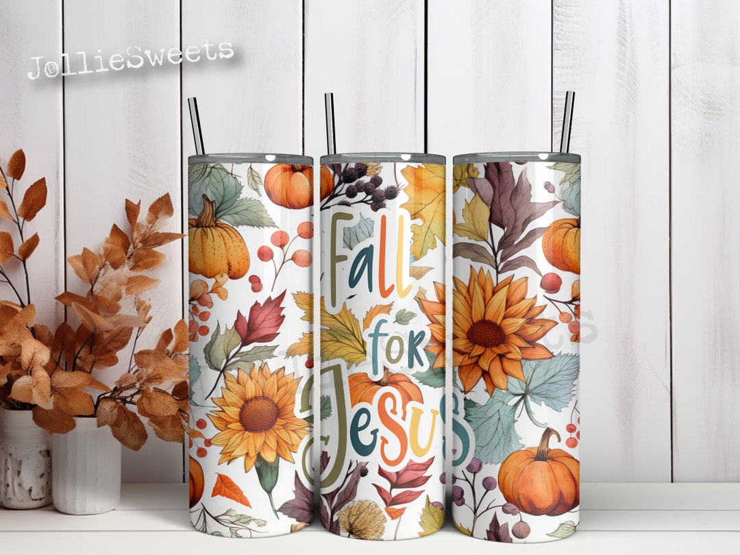 Fall Faith 20oz Skinny Tumbler Wrap Faith Sublimation Design - Etsy
