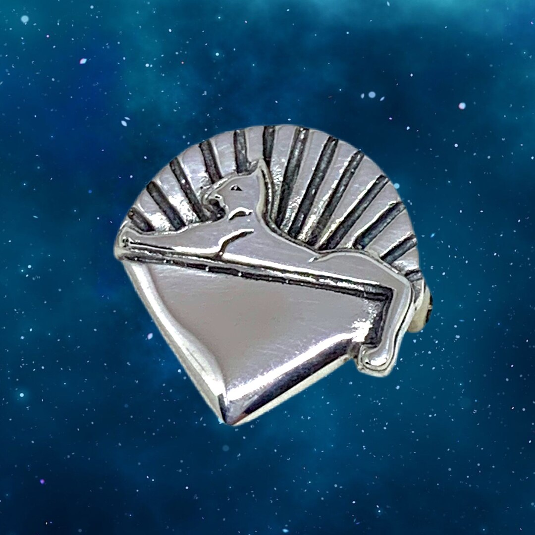 Cats Pin Cast in Sterling Silver by 100mics - Etsy